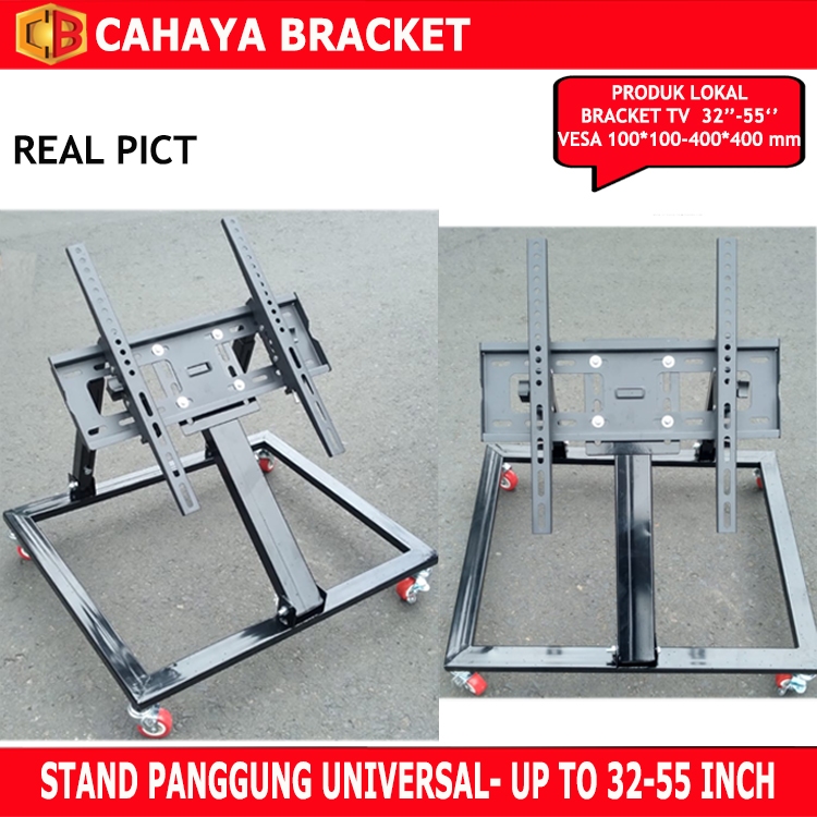 Jual STANDING BRACKET TV / PANGGUNG / MEETING ROOM / MATADOR 55 50 43 ...