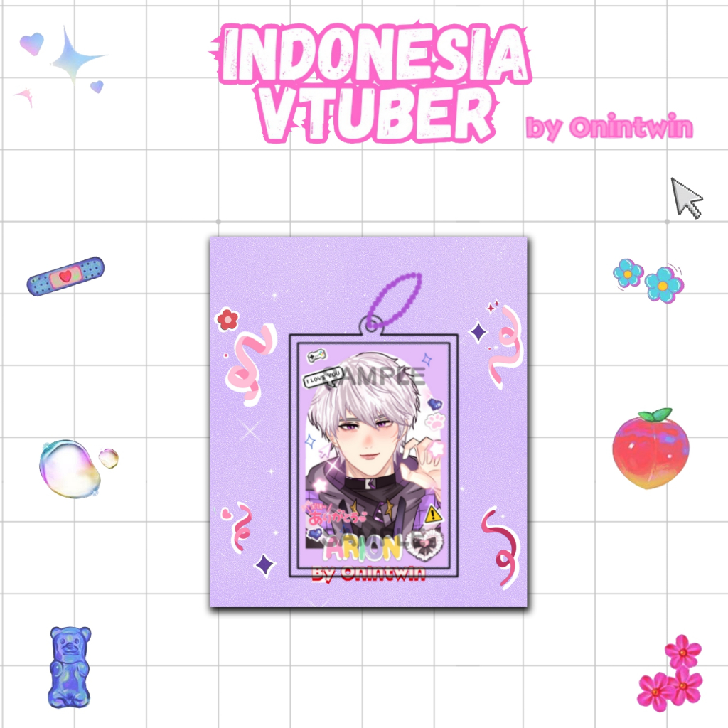 Jual VTUBER INDONESIA photocard by onintwin / Harris Caine / Mikazuki ...