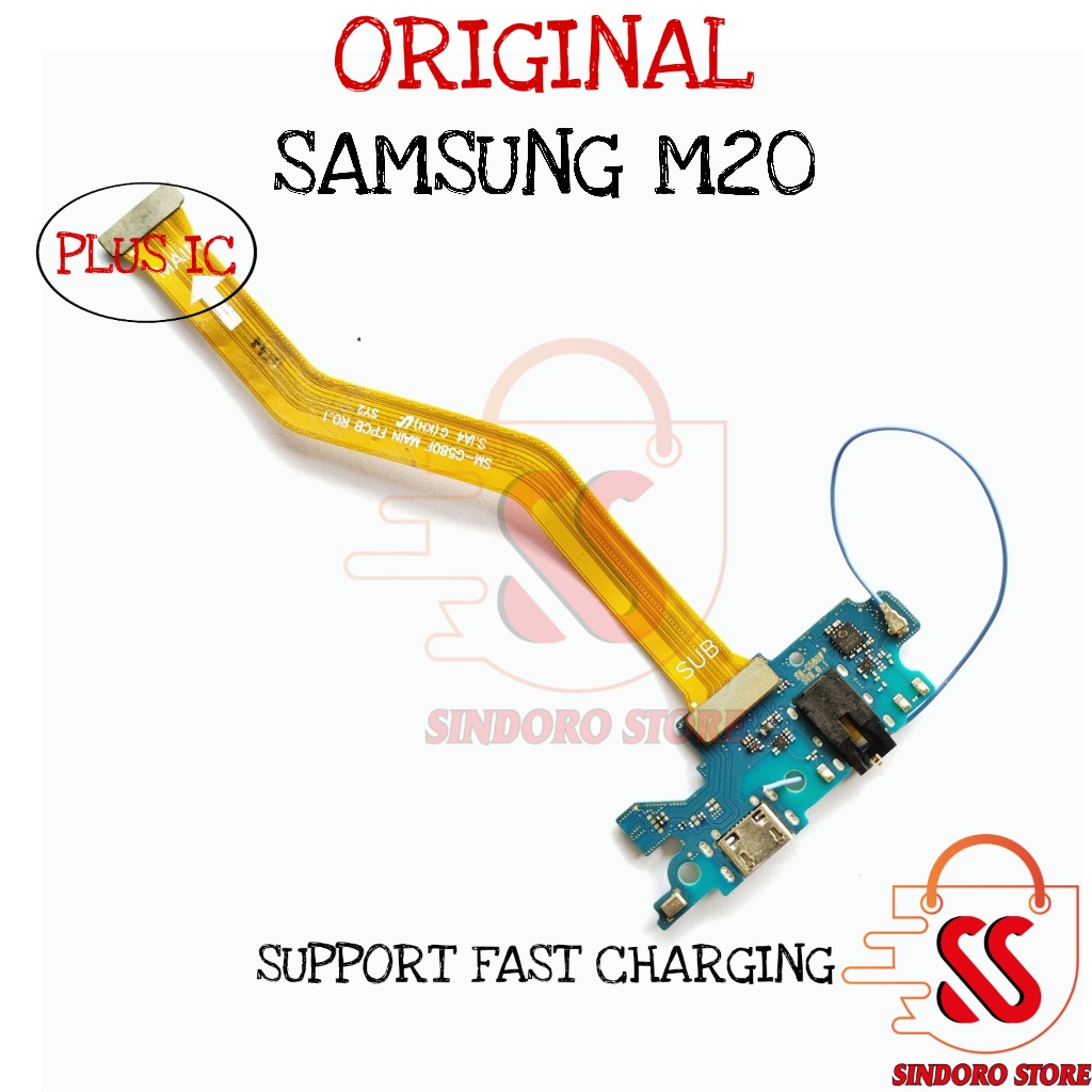 Jual Konektor Charger Samsung M20 USB Papan Cas Ori Copotan Mic Pcb ...