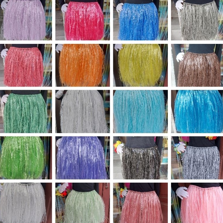 Jual ART U52X Rok Rumbai tali tafiarok hula tali rafia HAND MADE 4 cm ...