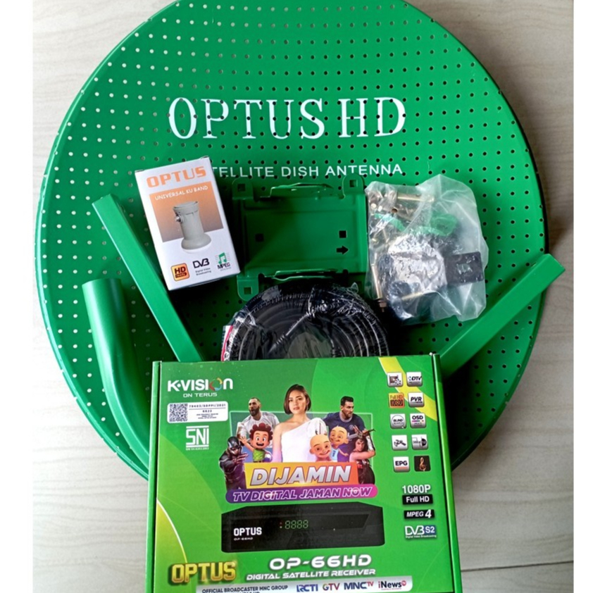 Jual OPTUS Satellite Receiver produk Kvision lengkap Dish Parabola ...