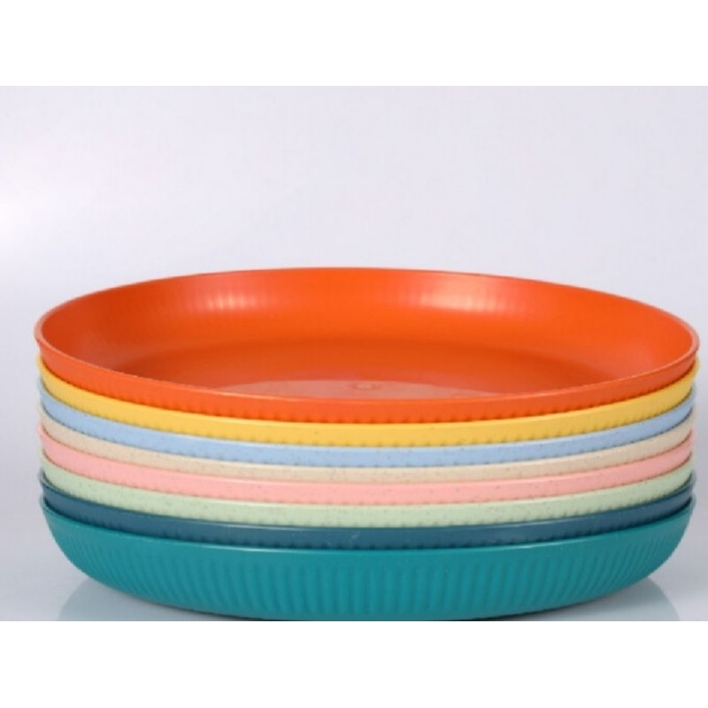 Jual piring wheat straw jerami gandum warna | Shopee Indonesia