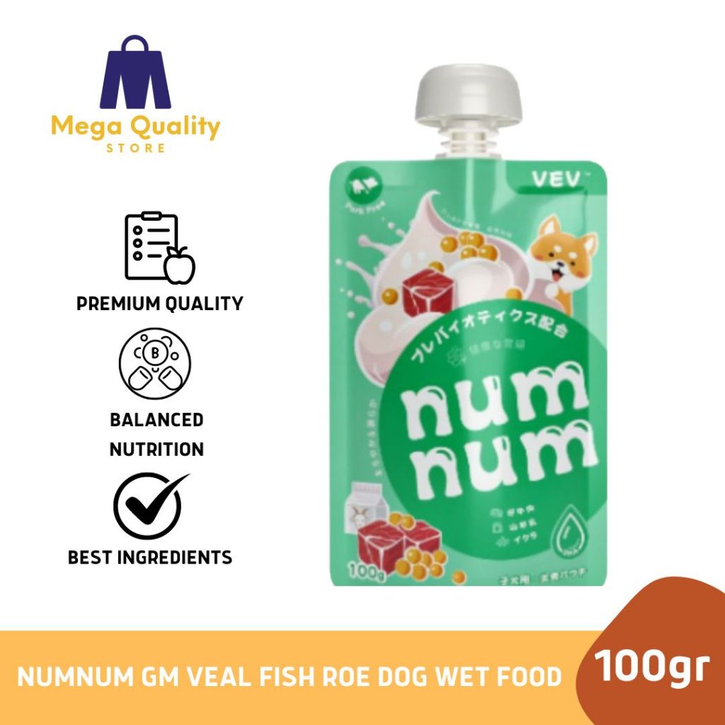 Jual NumNum Goat Milk Veal Fish Roe Dog Wet Food 100gr | Shopee Indonesia
