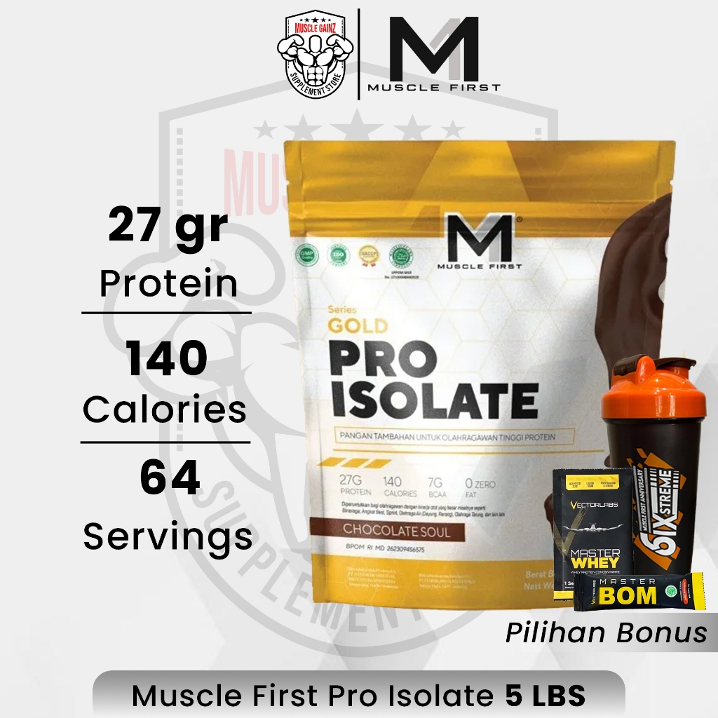 Jual Muscle First M1 Pro Isolate 5lbs Whey Protein Isolate Susu Protein ...