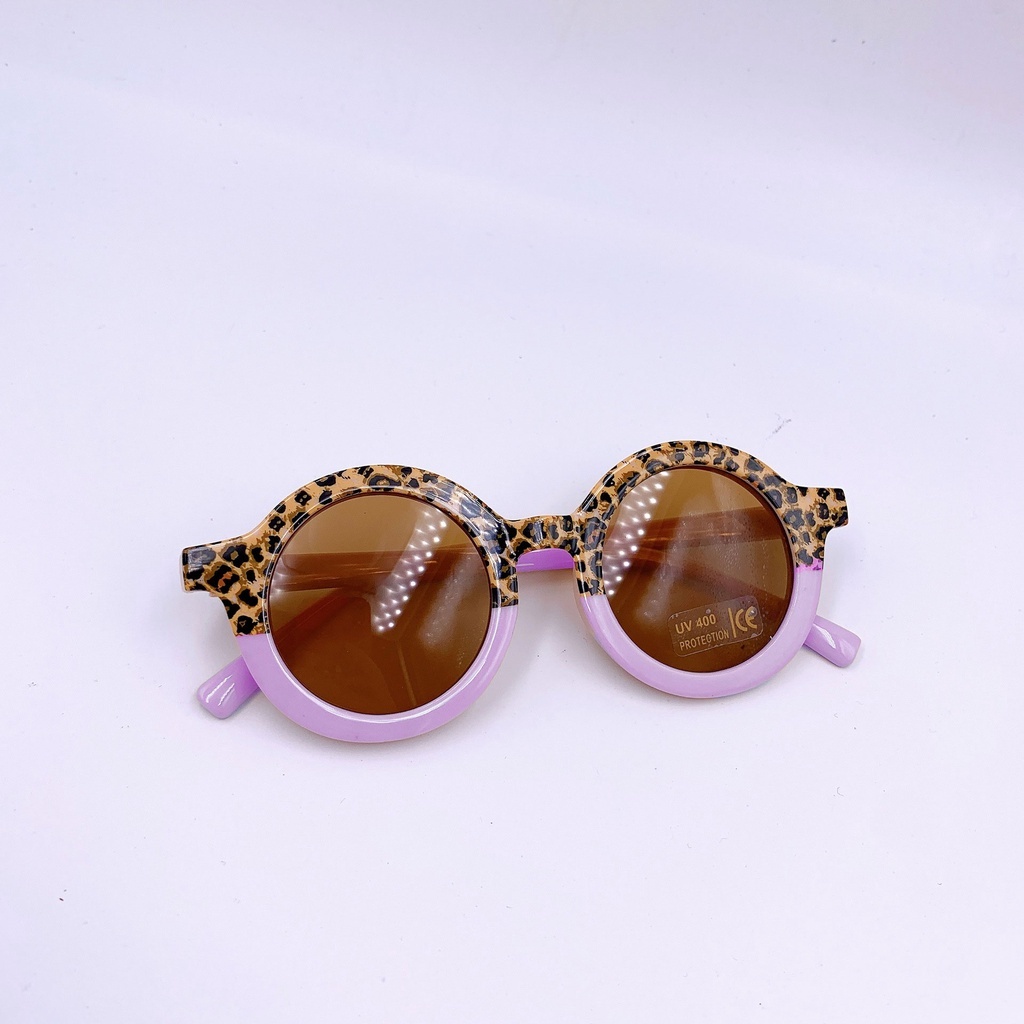 Jual Kacamata Hitam Bulat Anak Gradasi Motif Leopard | Shopee Indonesia