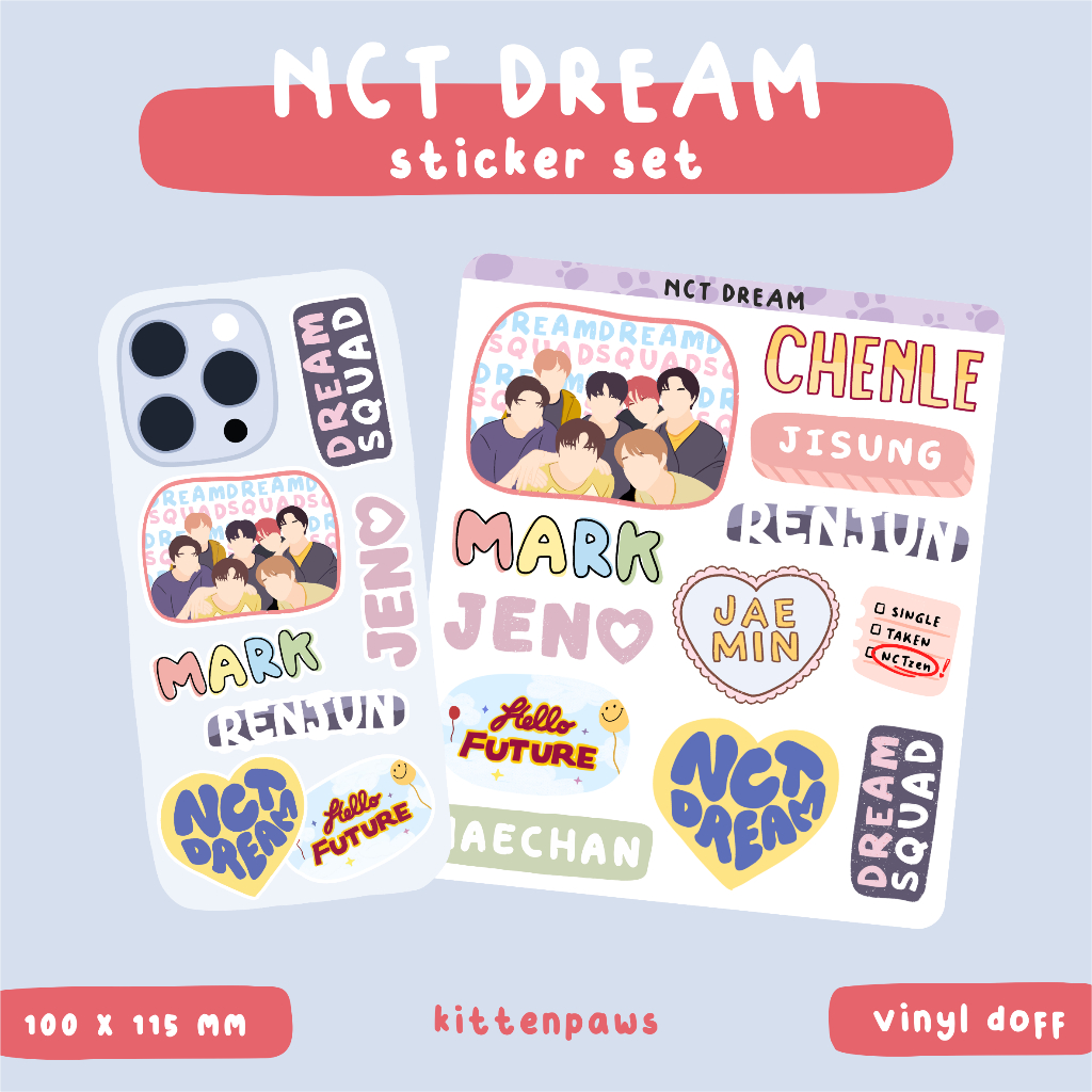 Jual NCT DREAM FANMADE STICKERS | Shopee Indonesia