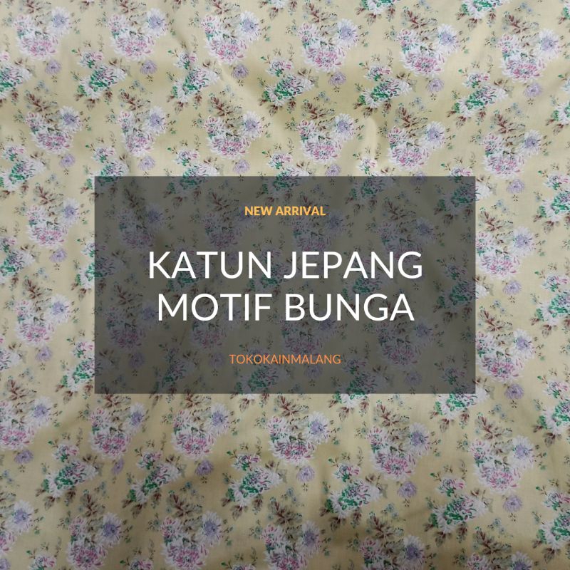 Jual KAIN KATUN JEPANG MOTIF BUNGA KECIL (HARGA PER 0.5 METER) | Shopee ...