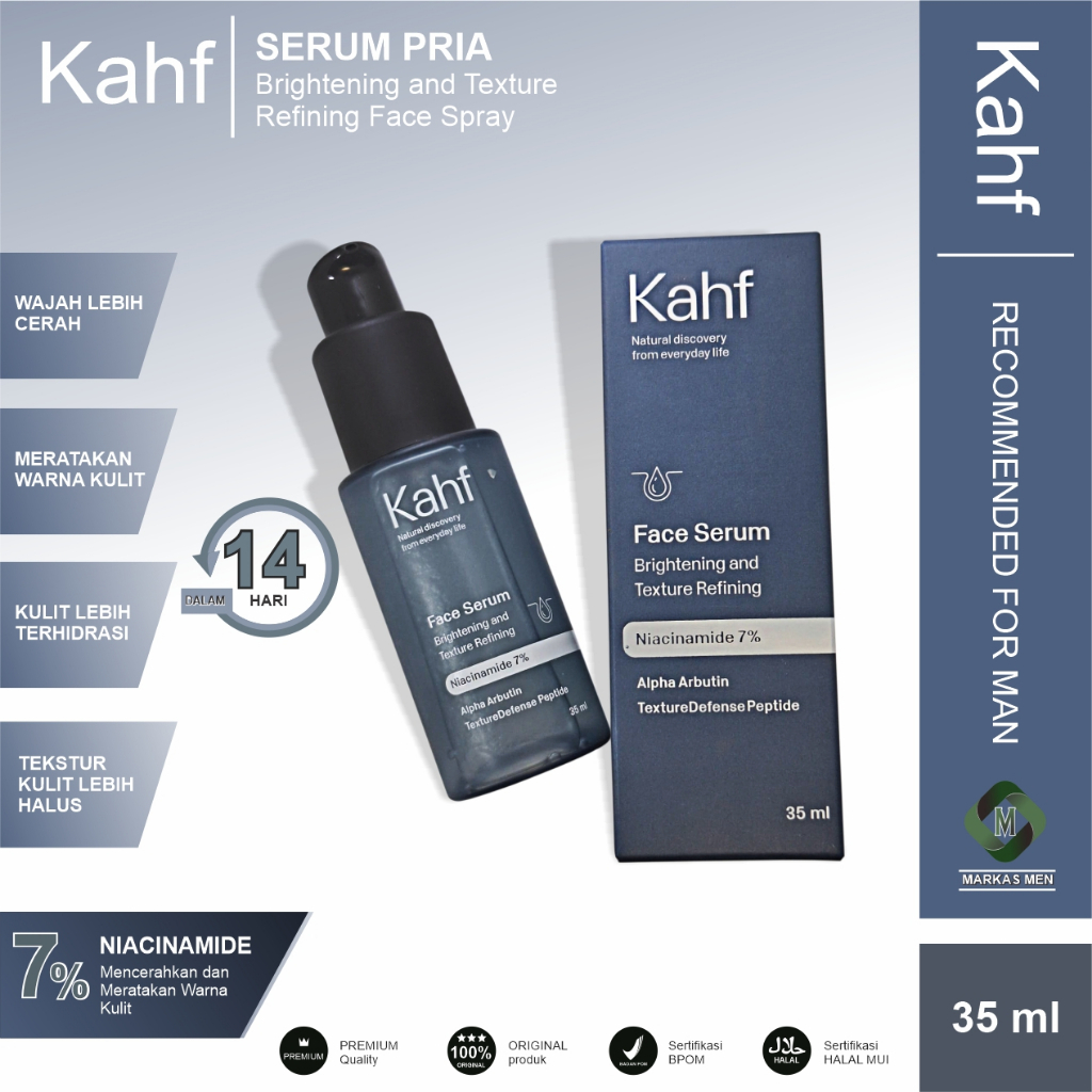 Jual KAHF FACE SERUM BRIGHTENING AND TEXTURE REFINING 35 ml | Shopee ...
