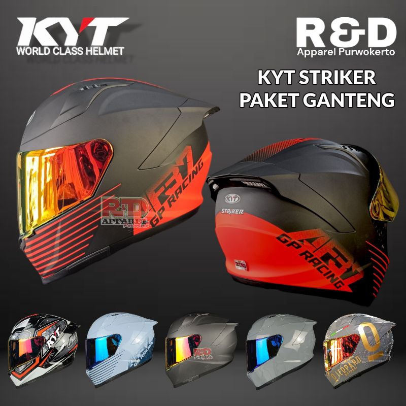 Jual HELM KYT STRIKER PAKET GANTENG STANDAR ORIGINAL | Shopee Indonesia