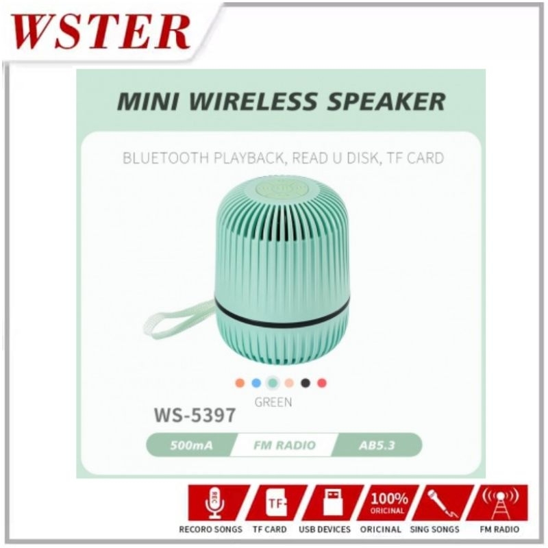 Jual WSTER Original Speaker Karaoke microphone Bluetooth wireless WS-5397 | Shopee Indonesia
