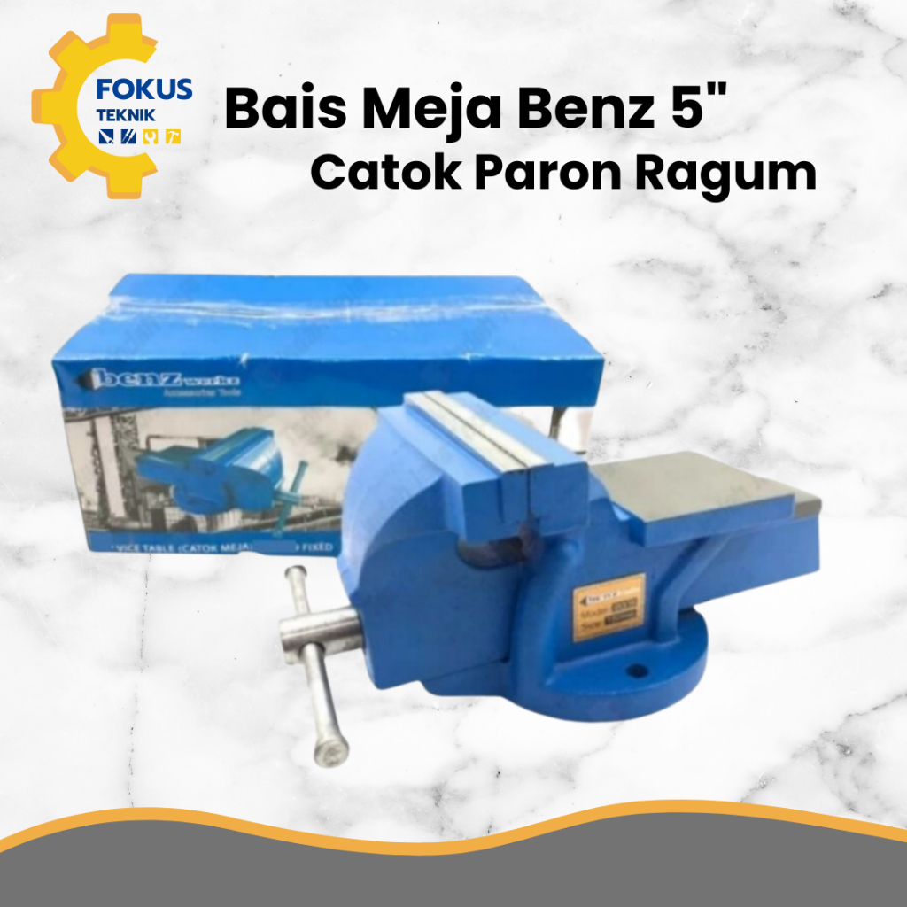 Jual BENZ 9008 Catok Paron Non Swivel Bench Vice Table Bais Meja Ragum ...