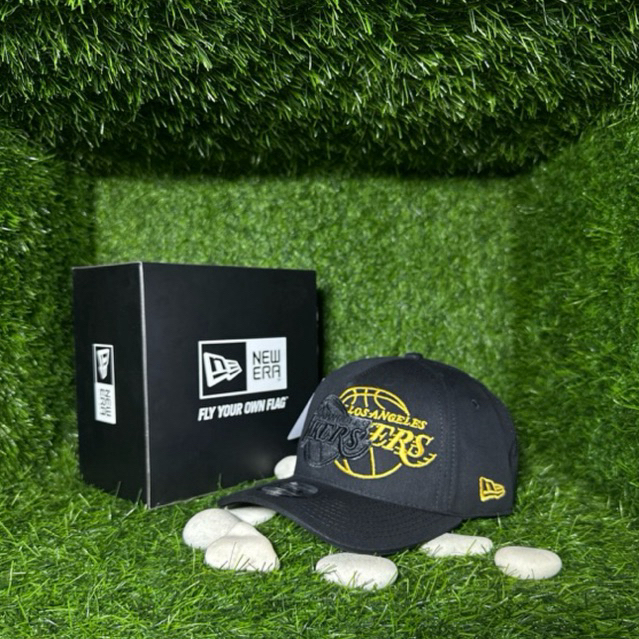 Jual Losangels Lakers Yellow Black NBA Full Tag / Premium Hats | Shopee ...