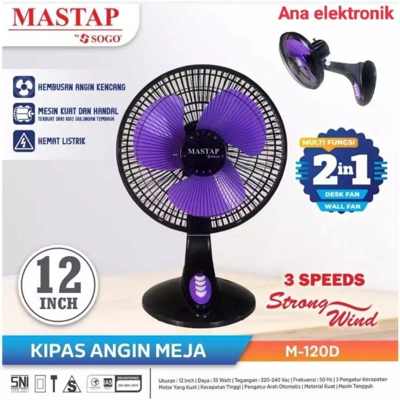 Jual KIPAS ANGIN DUDUK MASTAP SOGO 12 INCI ( 2 IN 1 ) | Shopee Indonesia
