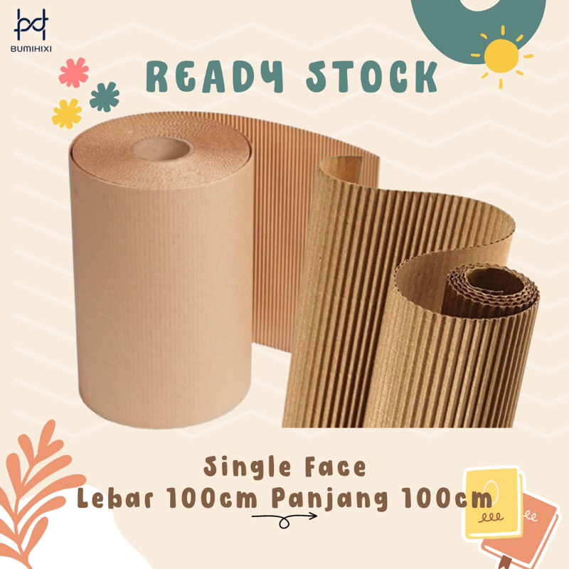 Jual Ready Kardus Single Face Roll | Kardus Lembaran 100x100cm Kraft ...