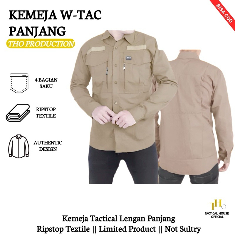 Jual Kemeja Tactical W-Tac Panjang - Kemeja Outdoor - Kemeja Pdl ...