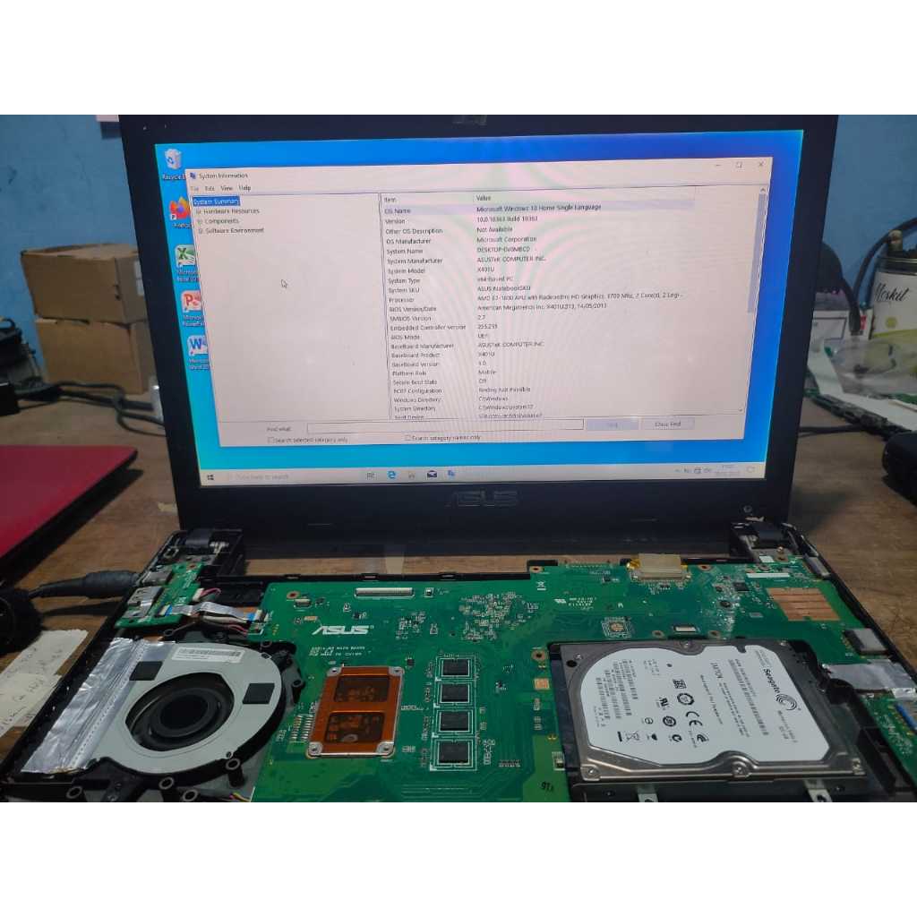 Jual motherboard asus x401u with processor normal | Shopee Indonesia