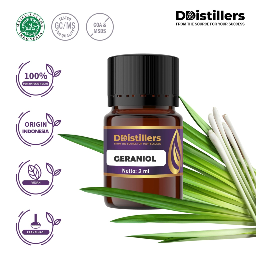 Jual Geraniol Natural Isolate Oil Pure 100%, 2ML GS | Shopee Indonesia