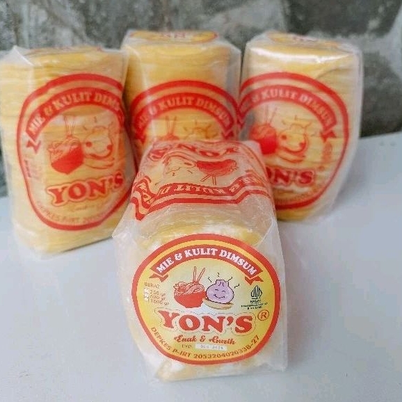 Jual Yon's Kulit Dimsum/Gyoza Warna Kuning/Putih Beku/Frozen Kemasan Ekonomis Halal 500gr ...