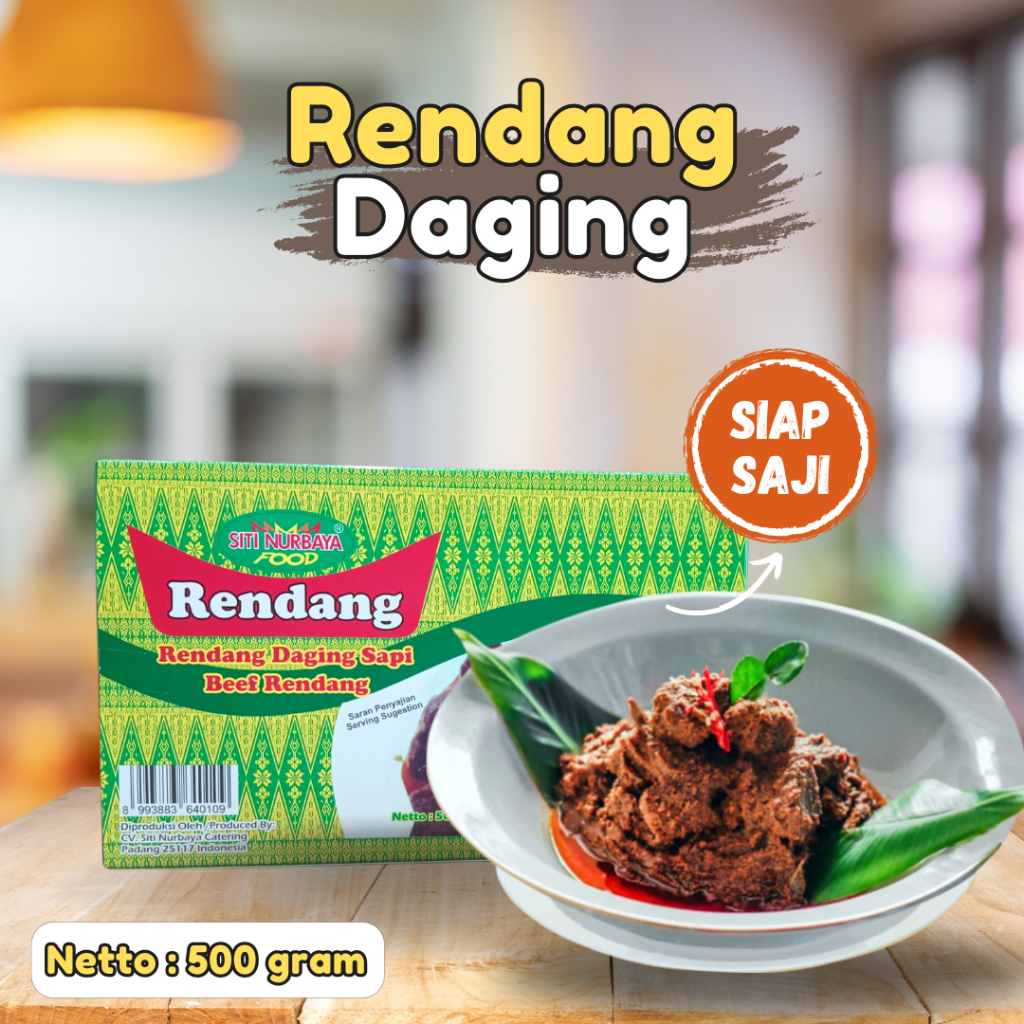 Jual Rendang Daging Sapi (500g) - Siti Nurbaya Food | Shopee Indonesia