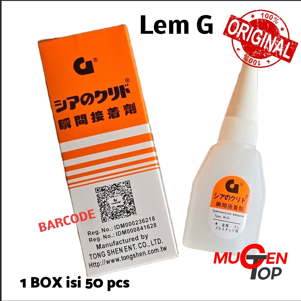Jual Lem G KOREA Asli / Lem G Original Kwalitas Super (10 pcs) | Shopee ...