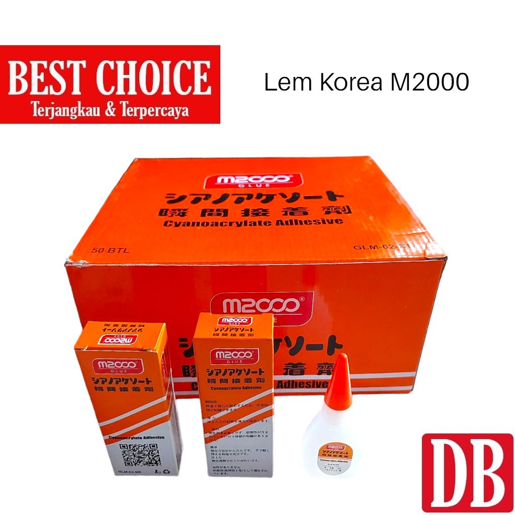 Jual Lem Korea / Power Glue / Cyanoacrylate Adhesive M2000 (1pcs ...