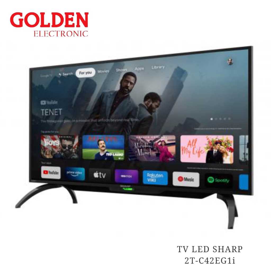 Jual LED SMART SHARP 2T-C42EG1I, GOOGLE TV 42 INCHI | Shopee Indonesia