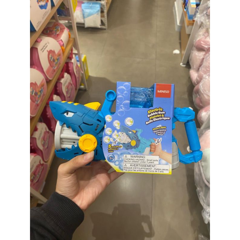 Jual Miniso Electric Shark Bubble Gun | Shopee Indonesia