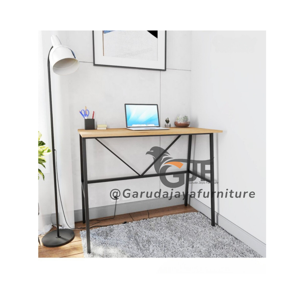 Jual MEJA KERJA KAKI RANGKA BESI / MEJA KERJA PANEL MDF KERANGKA BESI ...