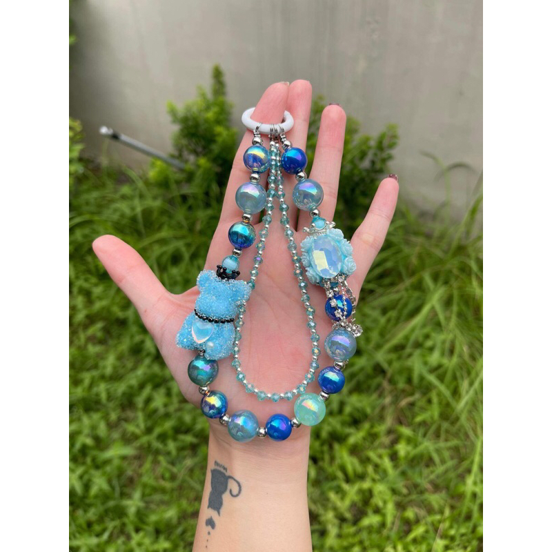 Jual STRAP HP HANDMADE STRAP phone tali hape phone strap manik manik ...