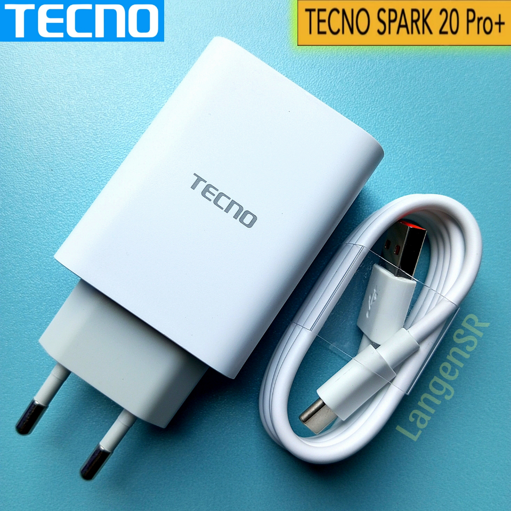 Jual Charger TECNO SPARK 20 Pro+ Fast Charge 33Watt Usb Type C.Dijamin ...