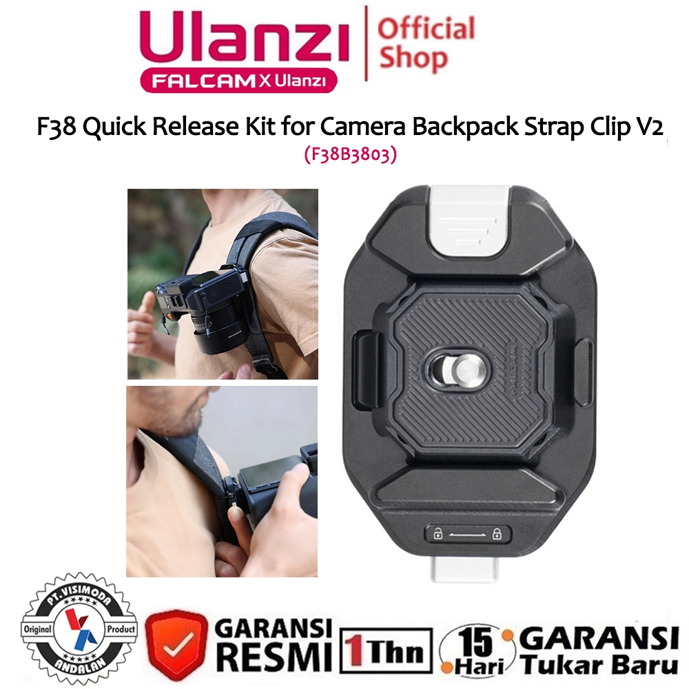 Jual Ulanzi Falcam F38 Quick Release Kit for Camera Backpack Strap Clip ...