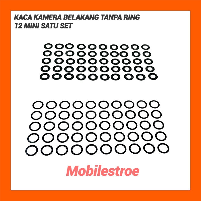 Jual KACA KAMERA BELAKANG IP 12 MINI SATU SET TANPA RING | Shopee Indonesia