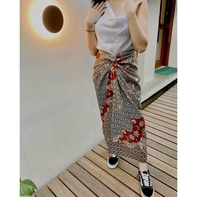 Jual Rok Lilit Batik Modern | Rok Lilit Batik Warna Pastel | Rok ...