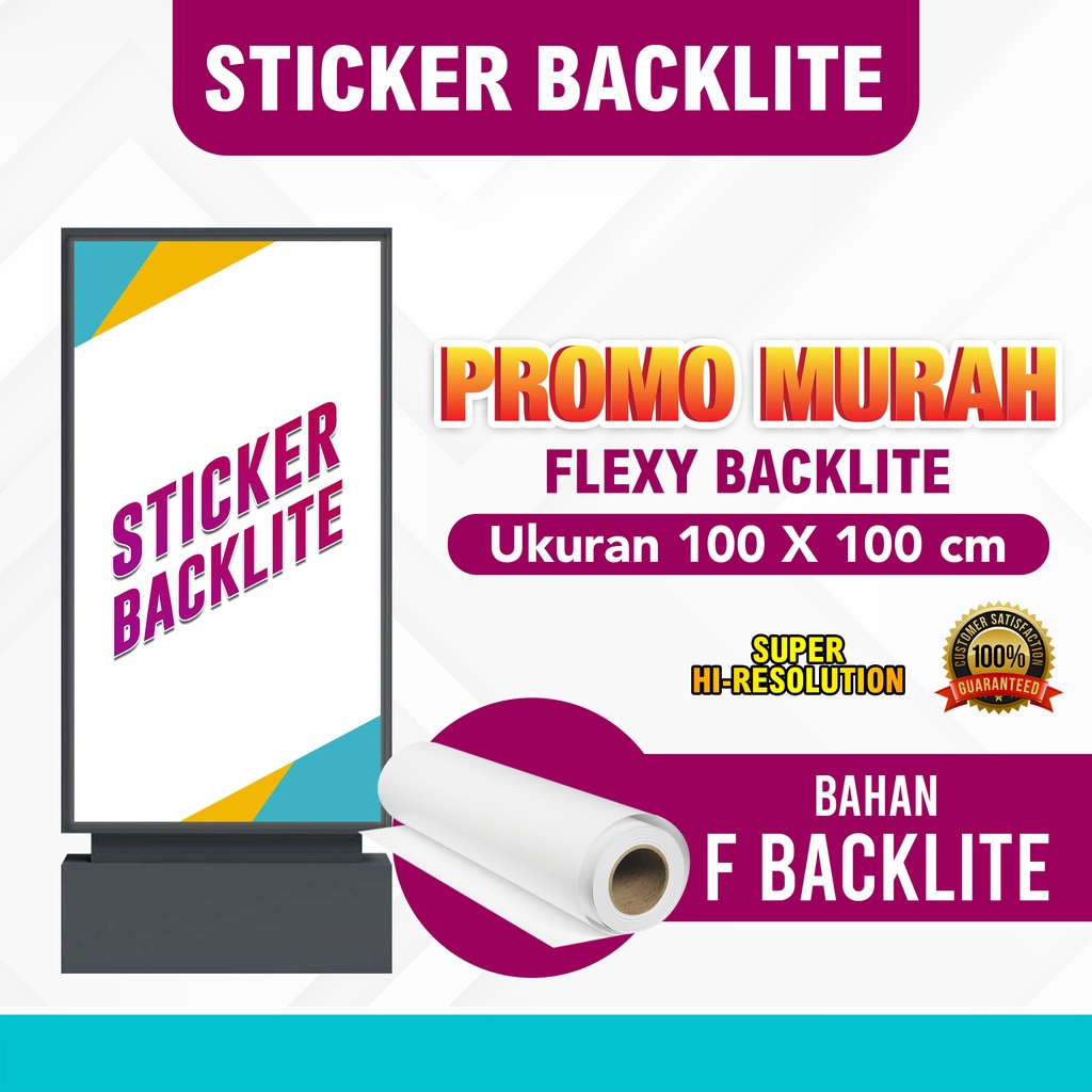 Jual Cetak Sticker Backlite | Shopee Indonesia