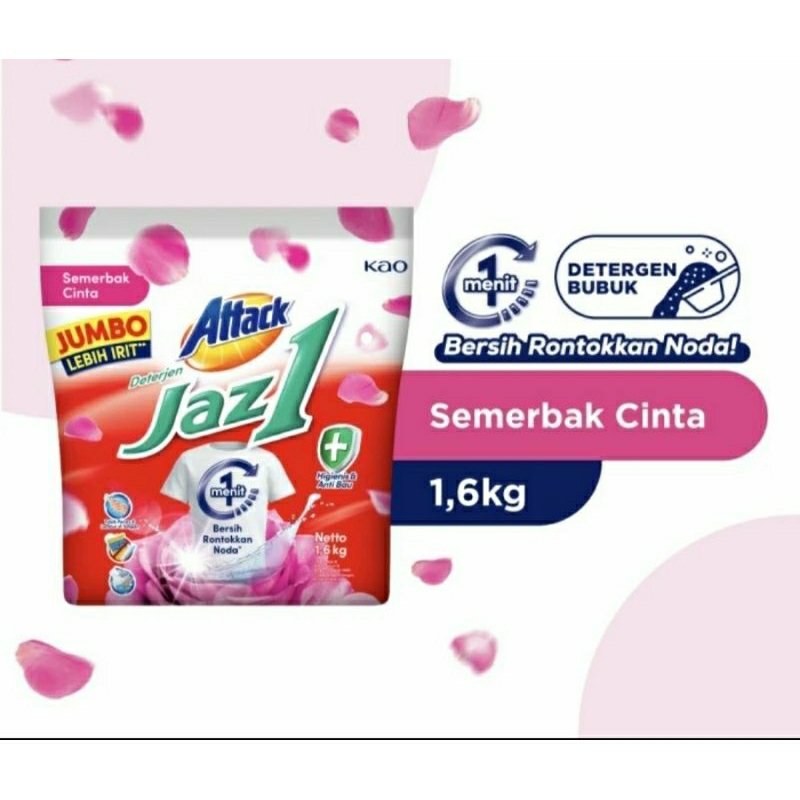 Jual ATTACK JAZ1 Semerbak Cinta/Pesona Segar 1600 gr | Shopee Indonesia