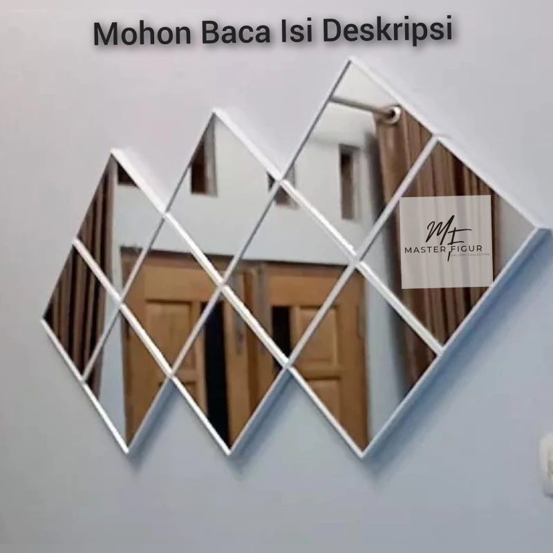 Jual CERMIN KOTAK PERSEGI MINIMAL ORDER 5 PIC. 2 VARIAN MODEL DAN WARNA ...