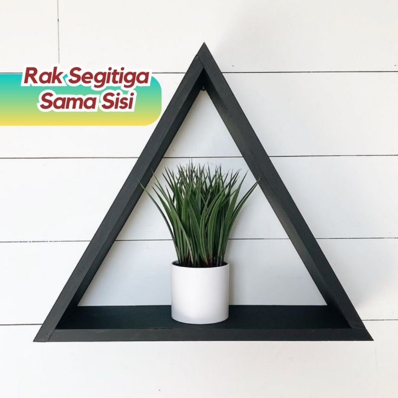 Jual Rak segitiga sama sisi warna hitam panjang tiap sisi 32cm ...