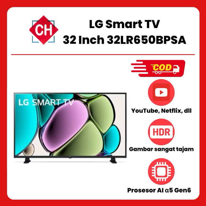 Jual LG Smart TV 32LR650BPSA LED 32 Inch HD Dynamic Color Enhancer ...
