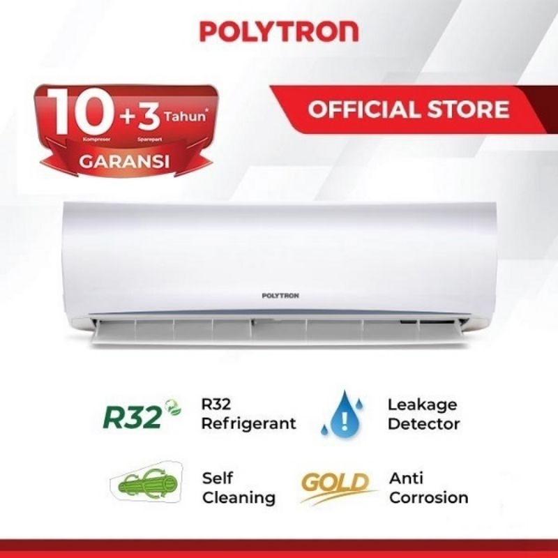 Jual AC POLYTRON 1/2PK SPLIT DELUXE PAC-05VH R32 | Shopee Indonesia