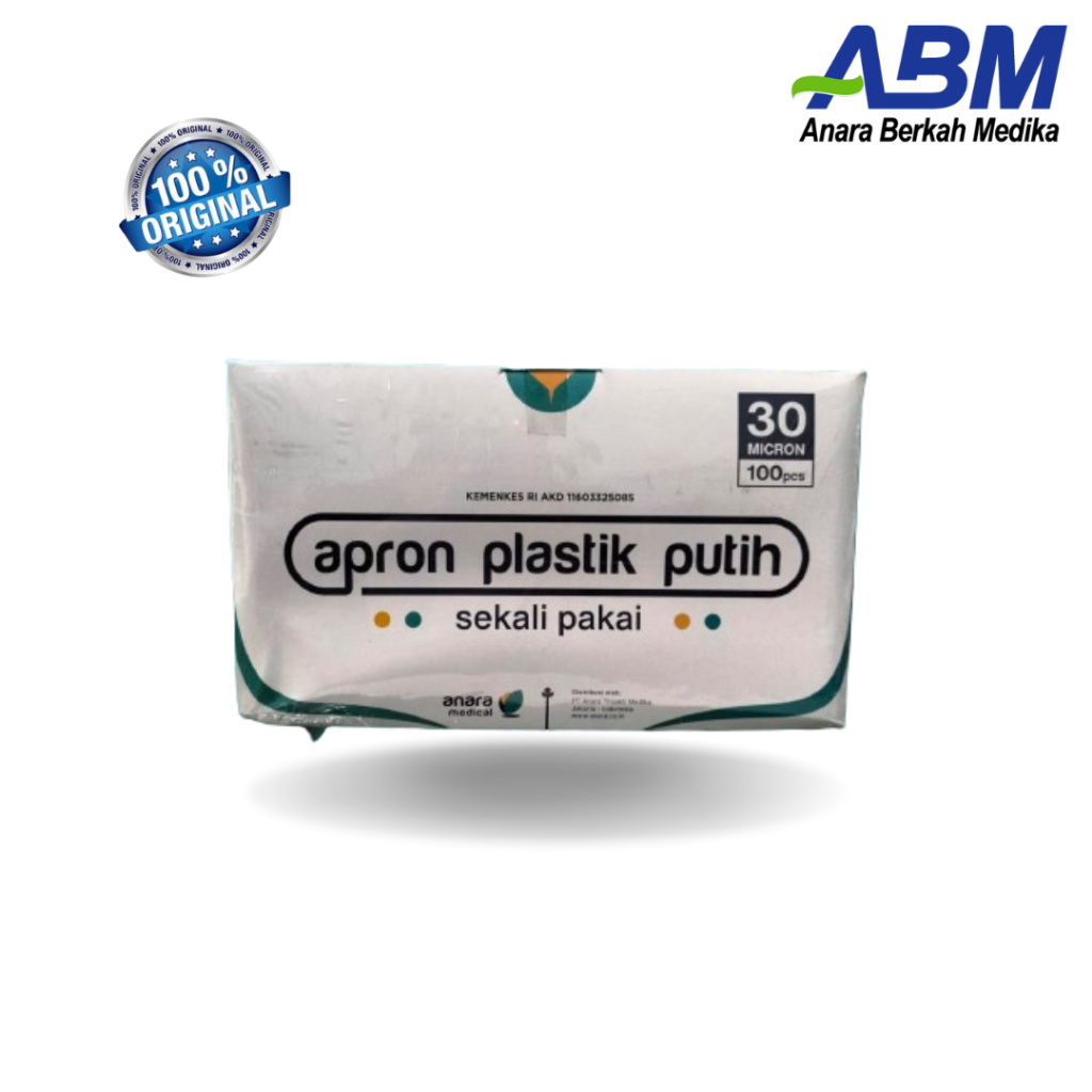 Jual ANARA - Apron Medis Plastik Putih | Shopee Indonesia