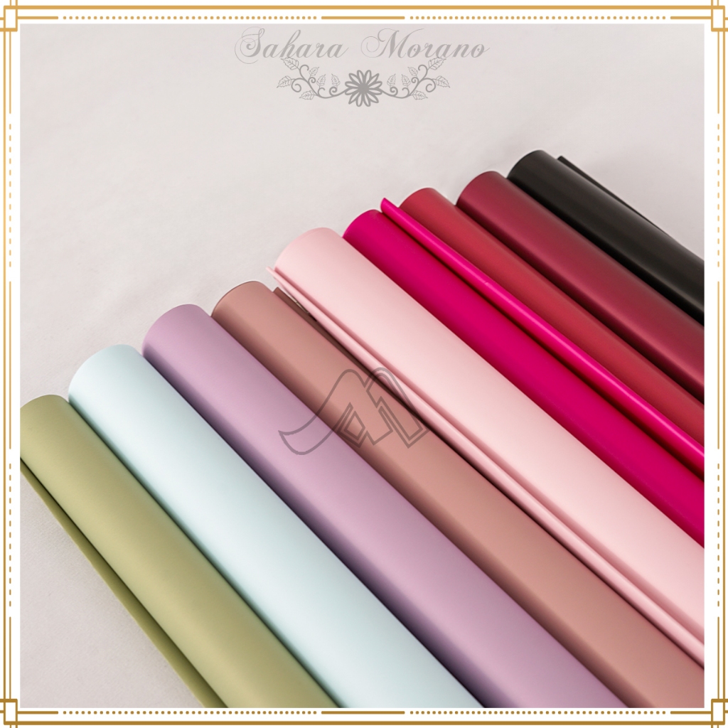 Jual [5 Pcs] Flower Wrapping Paper Full Color Paper Cellophane ...