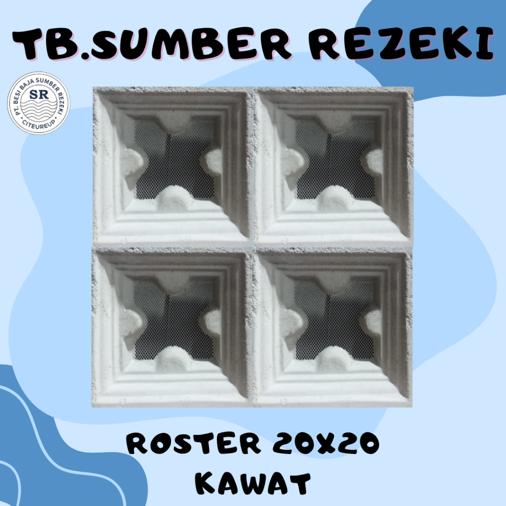 Jual ROSTER BETON MINIMALIS MODEL TERBARU / ROSTER 20X20 KAWAT/LUBANG ...