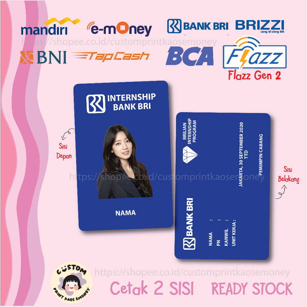 Jual KARTU E MONEY E TOLL ID CARD BRI INTERNSHIP BANK BRI BUMN MANDIRI EMONEY BNI TAPCASH BRI ...