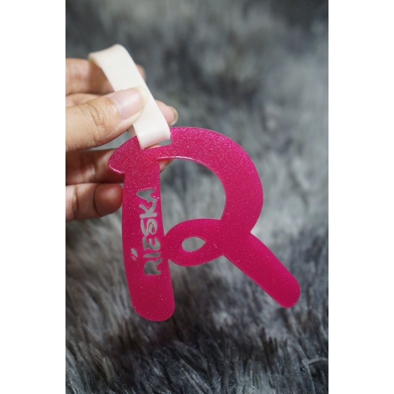 Jual Bag Tag / Luggage Tag Akrilik 2mm 3mm 5mm Custom Nama dan Bentuk ...