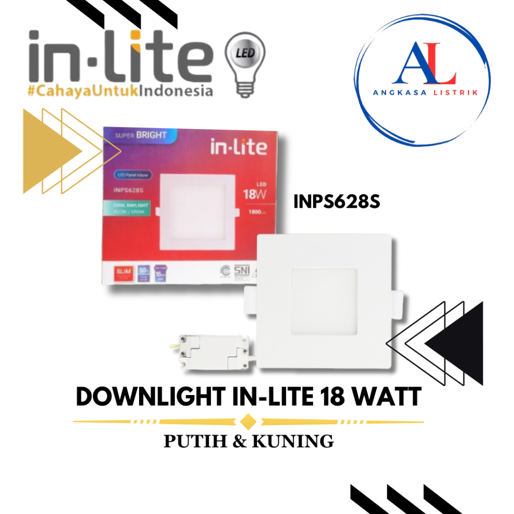 Jual LAMPU DOWNLIGHT/LAMPU PLAFON INLITE 18W 18 WATT KOTAK INBOW ...