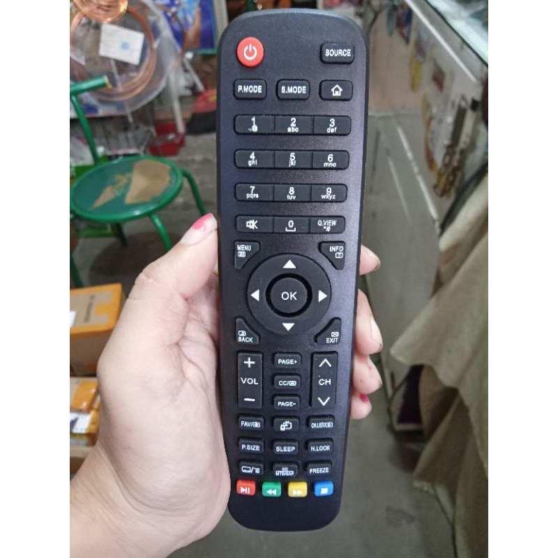 Jual Remote TV AQUA / SANYO / Haler LCD LED HTR-A10H original pabrik ...