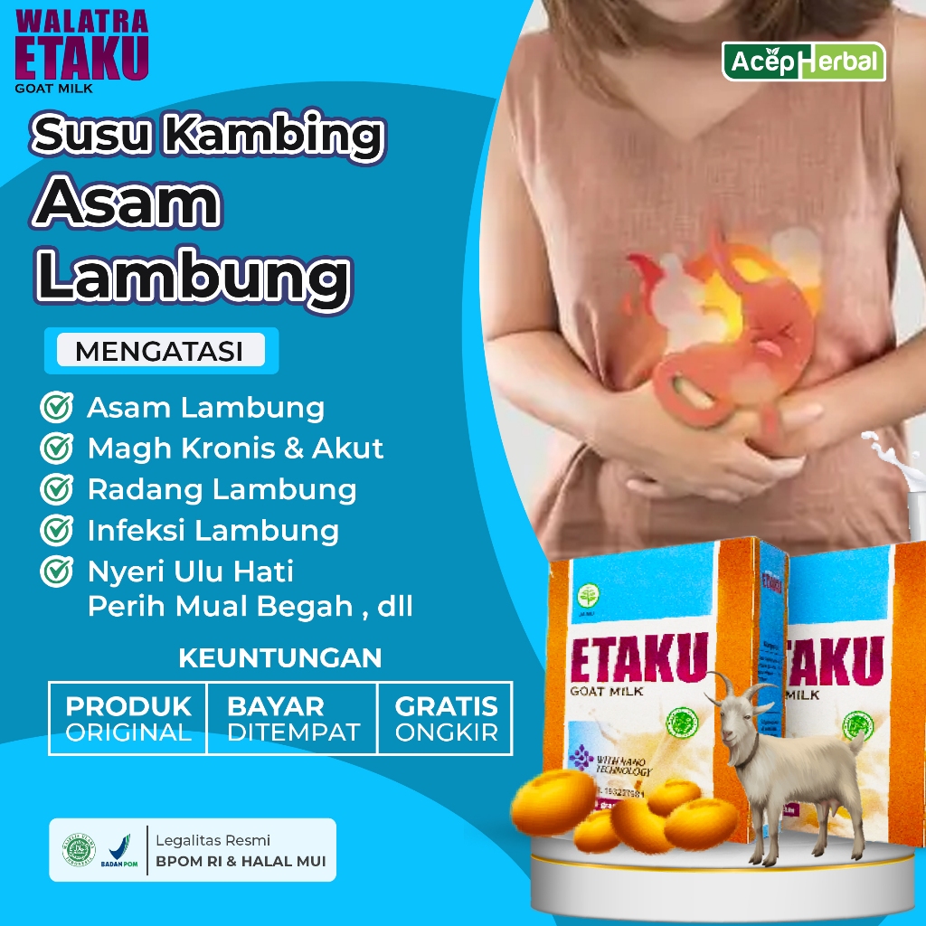 Jual Susu Kambing Untuk Asam Lambung Maag Magh Kronis Akut GERD Infeksi ...