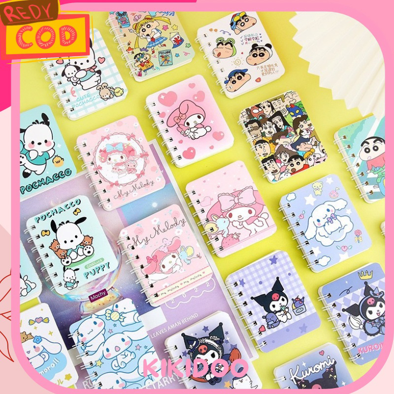 Jual KIKIDOO NOTEBOOK RING AESTHETIC MINI DIARY BOOK BUKU MEMO TULIS ...