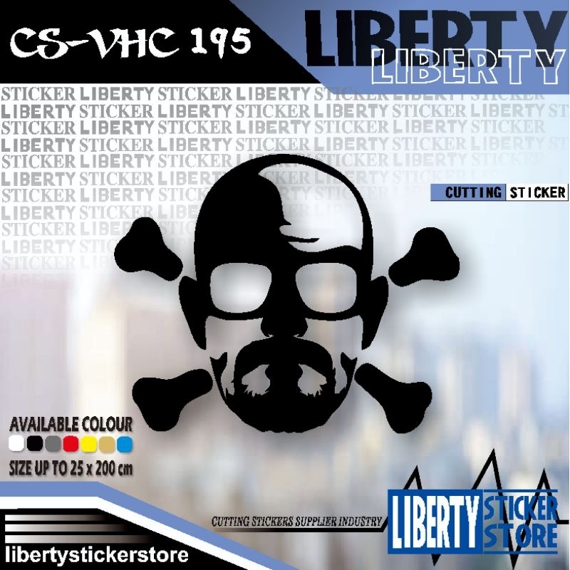 Jual cutting sticker white walter skull breaking bad | cutting stiker ...