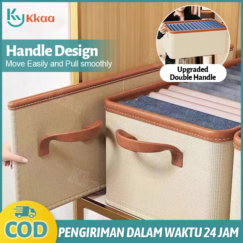 Jual [COD] Kotak Penyimpanan Lipat Organizer Box Kationik / Kotak ...